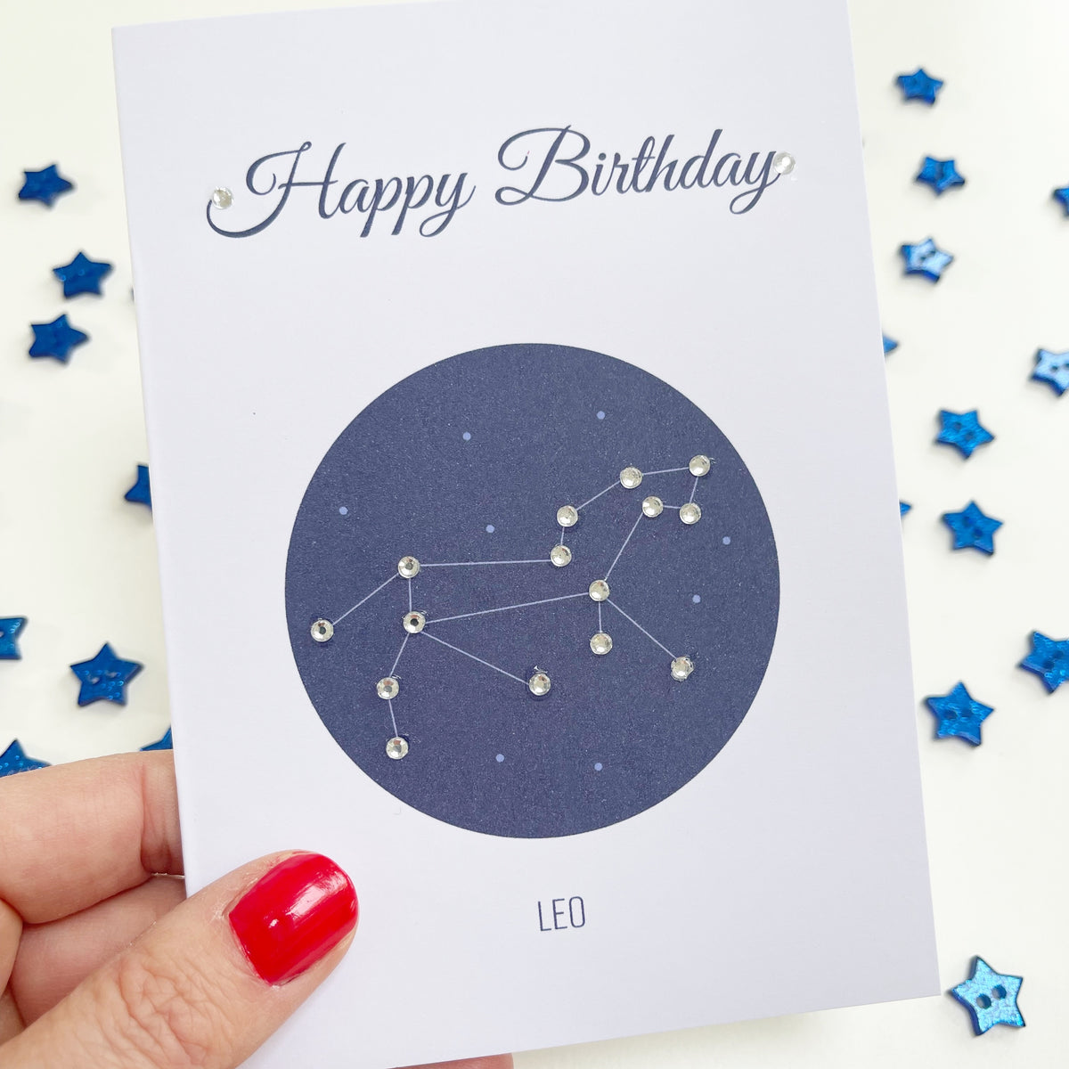 Handmade zodiac star sign birthday cards – Lavender House Gift Company